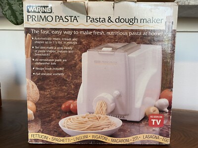 Waring Primo Pasta Maker PS101 "As Seen On TV" With Box And Attachments ...