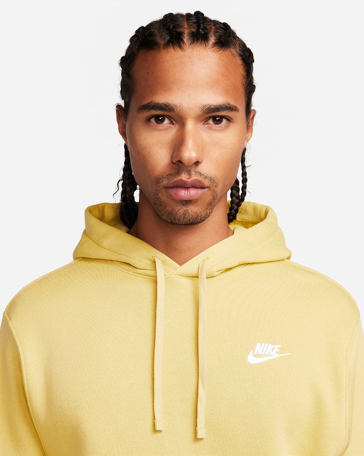 Nike Sportswear Club Fleece BV2654-720 Hoodie Buff Gold/White Men Size ...