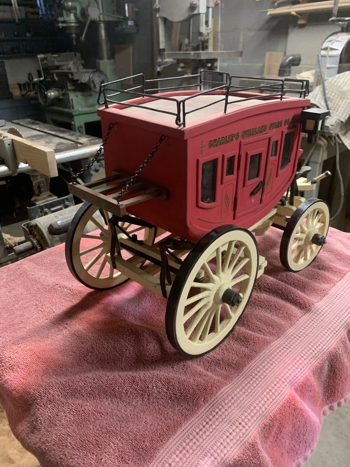 Vintage Old West Wooden Stagecoach Model Hand Made | eBay