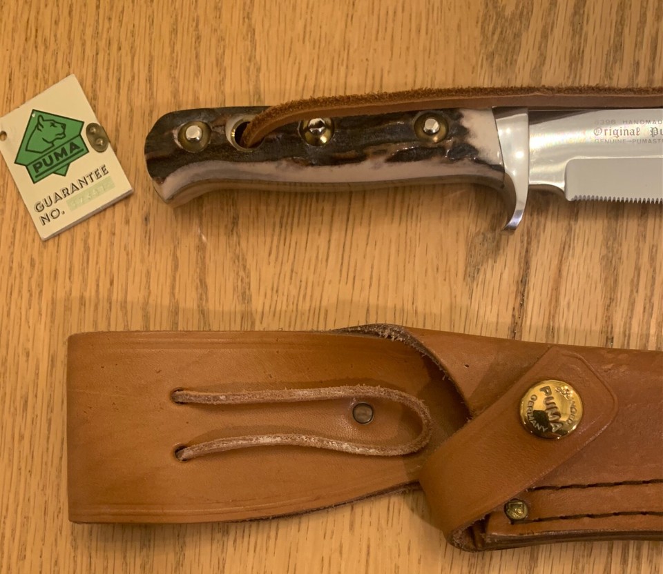 1983 STAG PUMA ORIGINAL BOWIE 6396 KNIFE NEVER USED WITH SHEATH | eBay