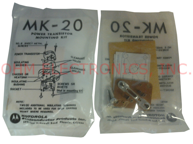 Motorola MK-20 MK20 - T-03 T03 Transistor Mounting Socket Kit | eBay