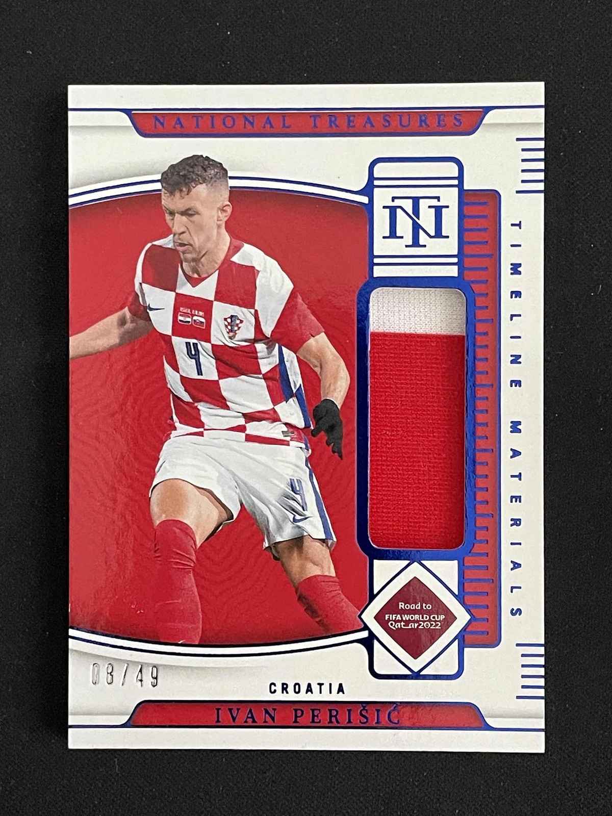 Ivan Perisic 2022 National Treasures World Cup #DI-IP Definitive Ink ...