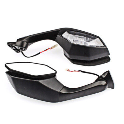 Rear View Mirrors LED Turn Signal For Yamaha YZF R1 2015-2020 2019 YZF ...