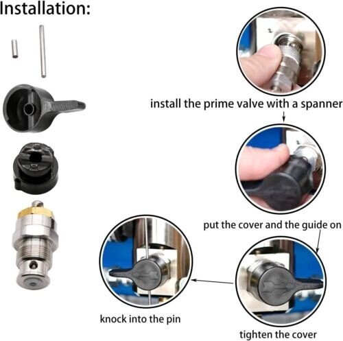 Prime Spray Drain Valve Valve For Graco 390 395 490 495 595 Airless ...