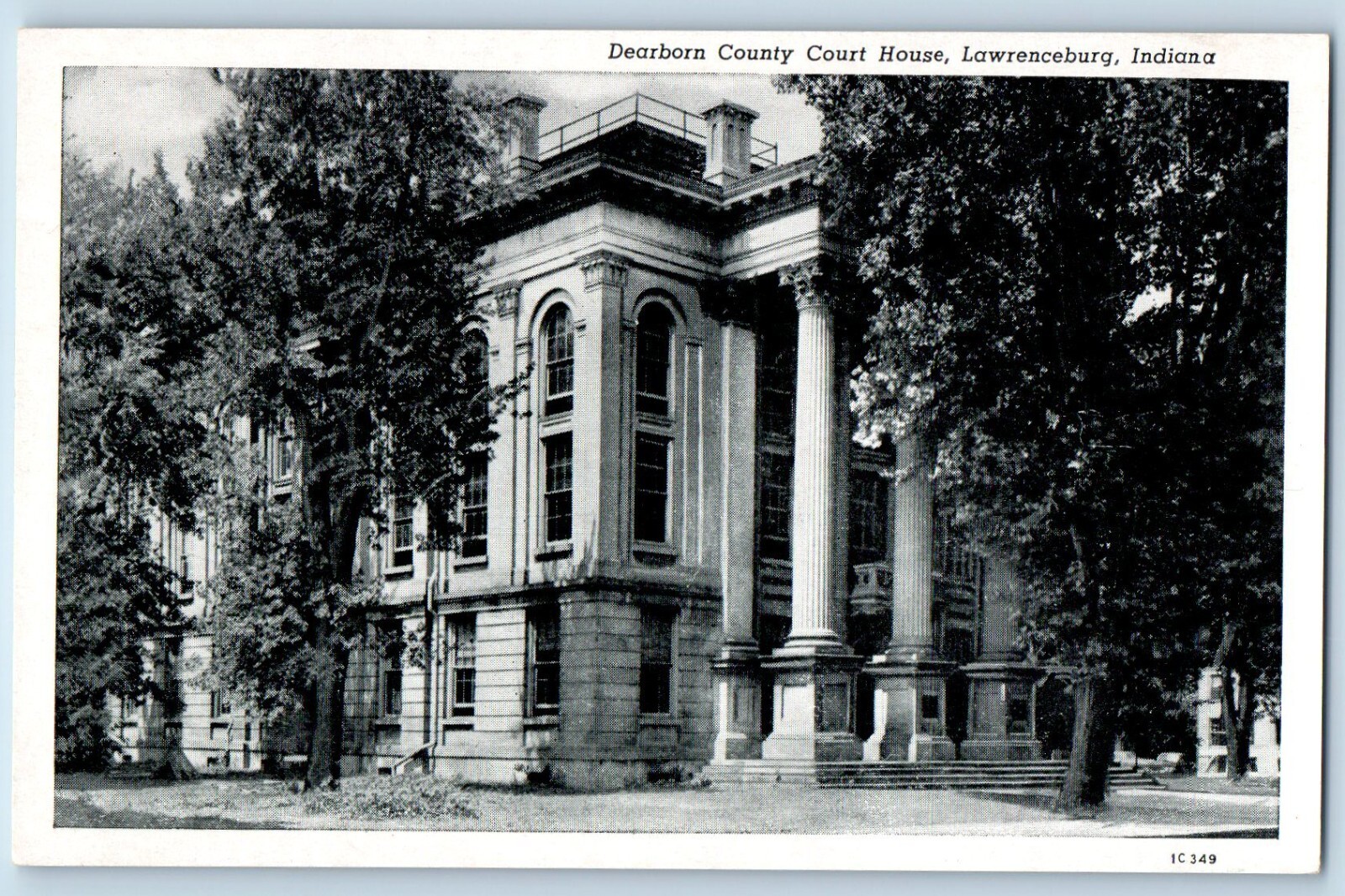 Lawrenceburg Indiana IN Postcard Dearborn County Court House Exterior ...