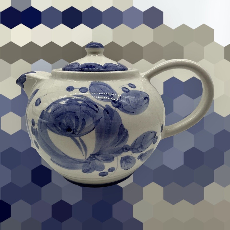 Pizzato Vintage Italian Teapot Ceramic Hand Crafted and Hand Painted ...
