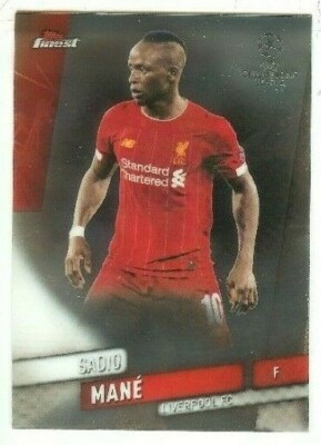 2019-20 Topps Finest UEFA Sadio Mane Card #14 Liverpool FC | eBay