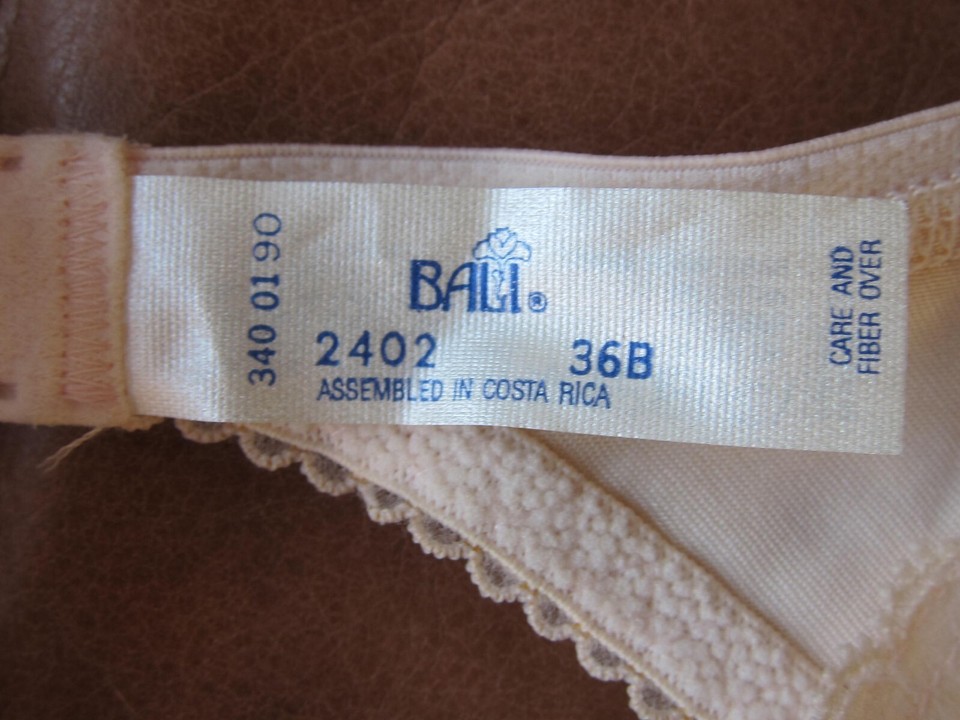 VTG Deadstock Bali Pink Satin & Lace Underwire Bra Pretty Bali ...