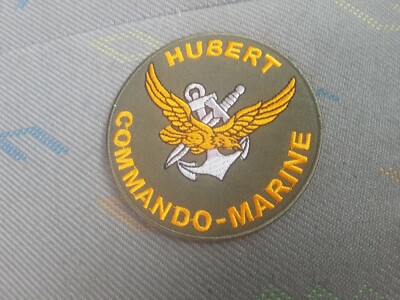 patch thermocollant brodé kaki hubert commando marine 9cm .... | eBay