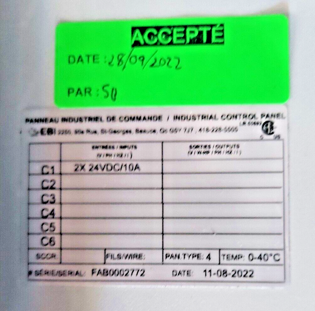 Comact Lumber Stacker Control Box JB7850, Dent on Back Side | eBay