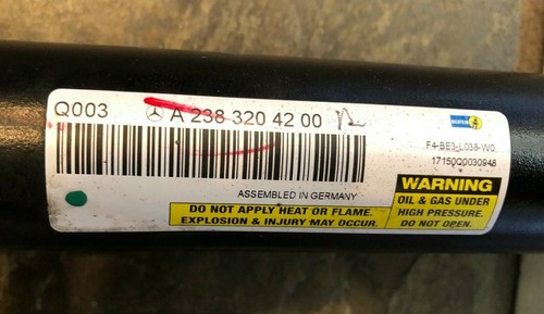 2019 MERCEDES E450 E53 SUSPENSION SHOCK ABSORBER STRUT 2383204200 ...