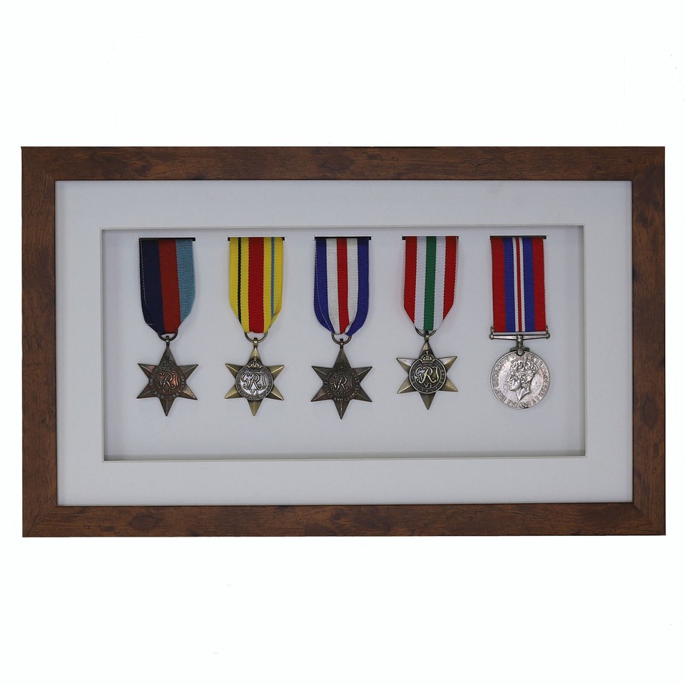 3d Deep Box Frame To Display War Military Sports Medals Black White ...