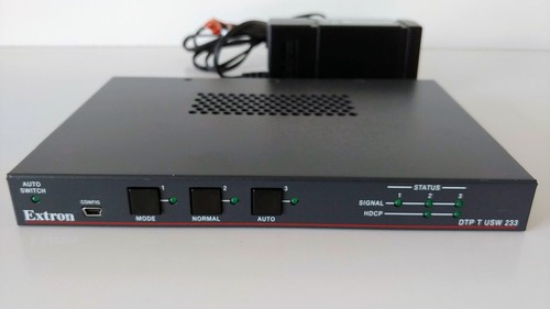 Extron DTP T USW 233 Three Input HDMI VGA Audio Switcher Transmitter /w ...