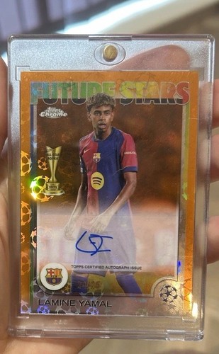 Topps Chrome Future stars Lamine Yamal Auto /25 FC Barcalona | eBay UK