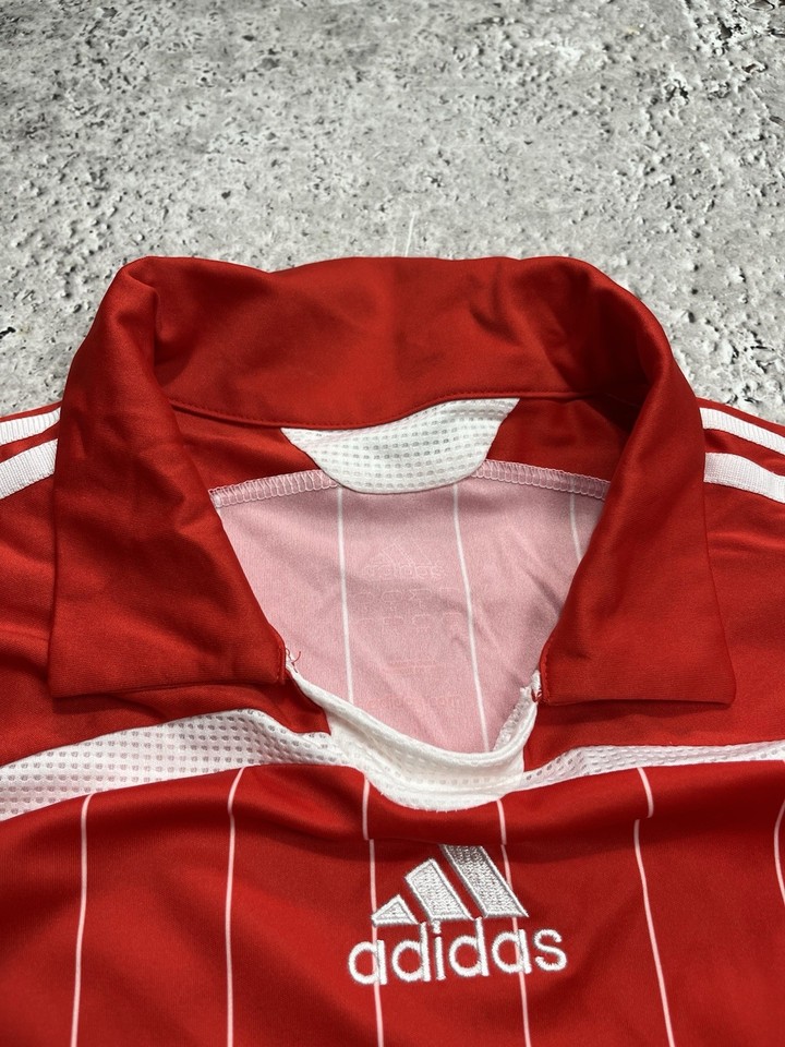 Adidas FC Koln 2006 Home Jersey Red Striped Football Shirt Size L Mens ...