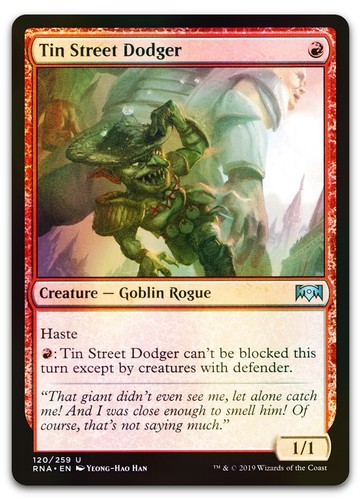 Tin Street Dodger #120 (Foil) (NM) Ravnica Allegiance RNA Magic MTG | eBay
