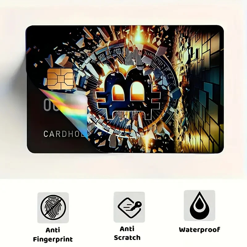 BTC Bitcoin Crypto | Credit Debit Bank Card Sticker Skin | Vinyl ...