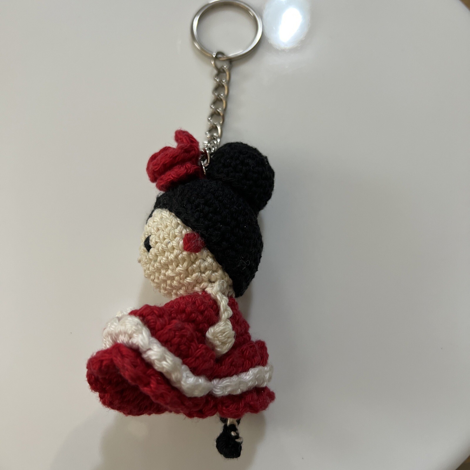 Crochet Keychain Spanish Flamenco Dancer Bag Charm Key Ring | eBay