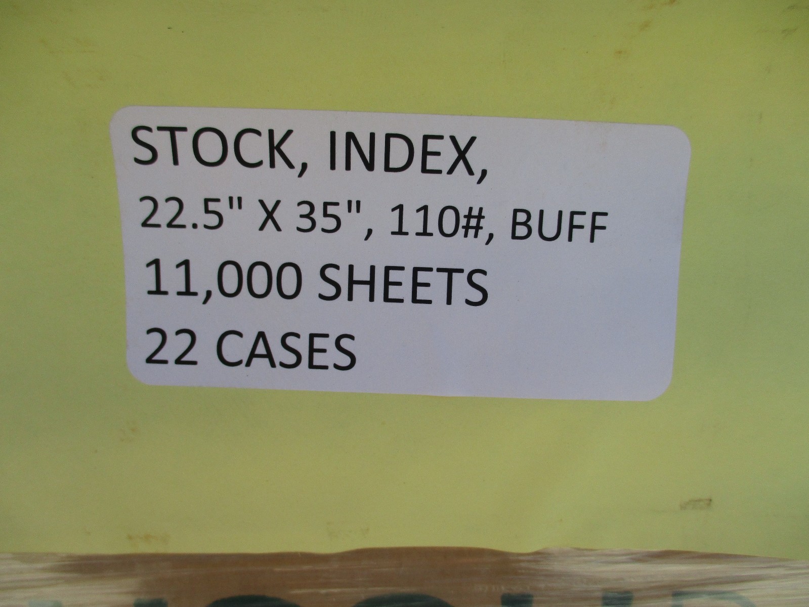 Exact Index Buff Paper 22 1/2 x 35 in 110 lb Index Smooth 500 x 22 ...