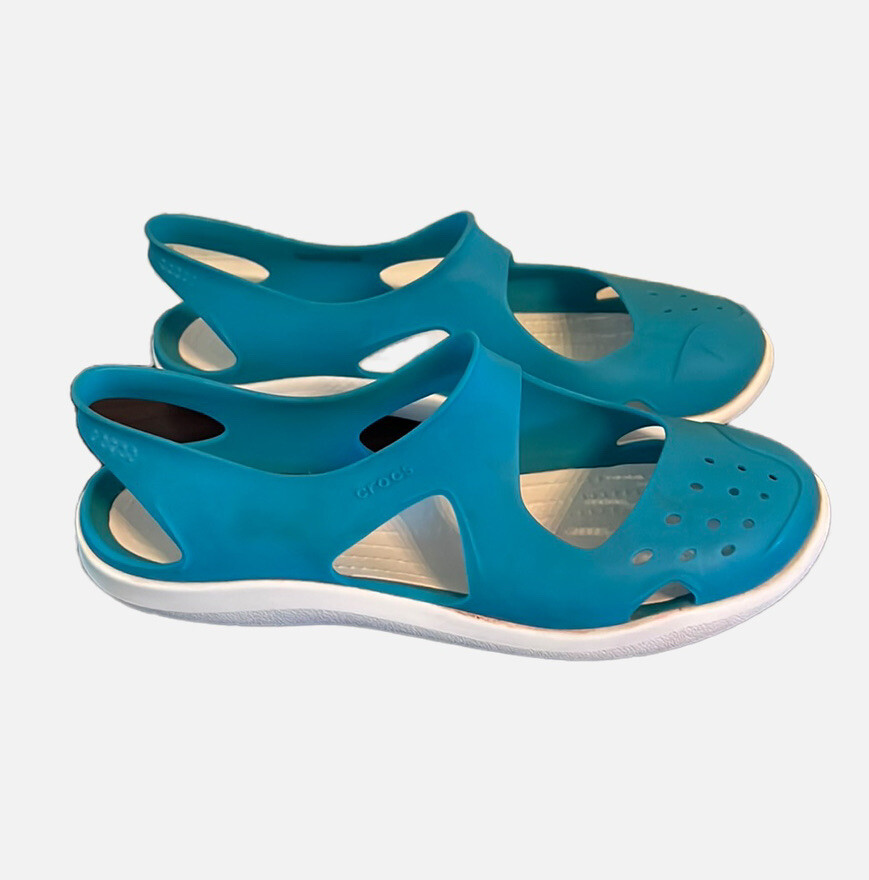 Crocs Women's Aqua Color Swiftwater Wave Sandals Size… - Gem
