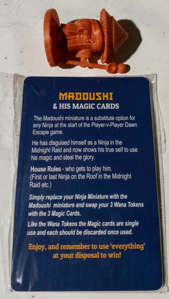 Ninja Squad Madoushi Ninja Mage miniature and cards - Promo RARE | eBay