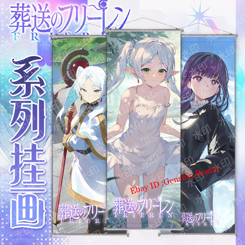 Anime Frieren At The Funeral Art Poster Wall Scroll Home Decor Cloth ...