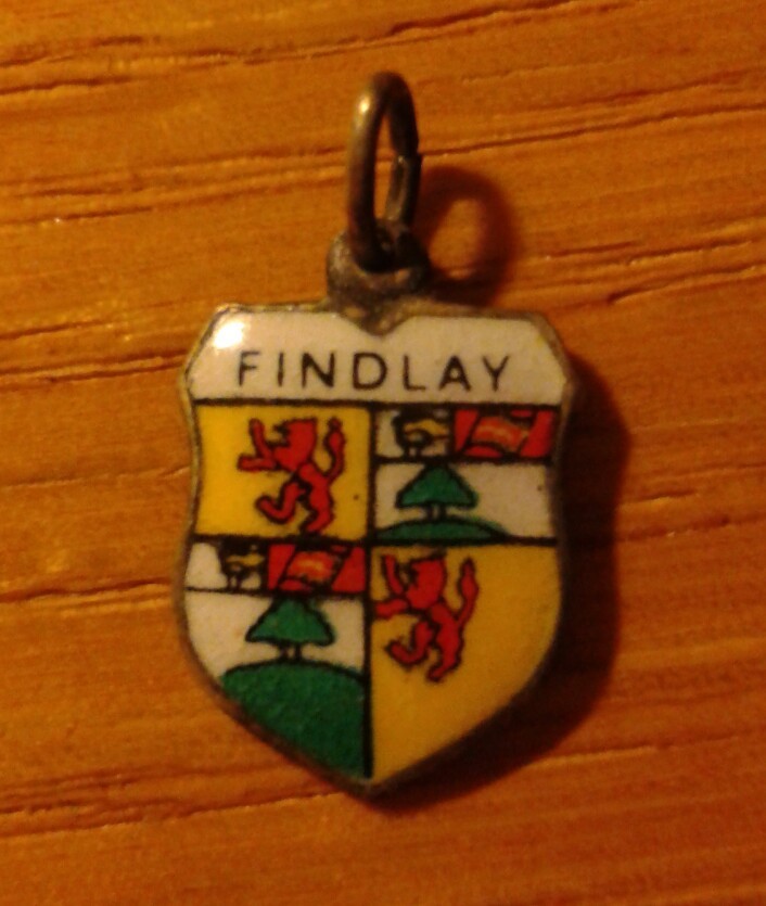 Findlay Coat of Arms / Family Crest Silver Plated Enamel Charm | eBay