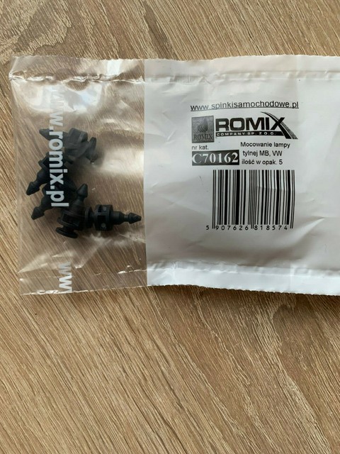 Romix C70162 Rücklicht Licht Schloss Pins Clips MB VW A0008208164 for ...