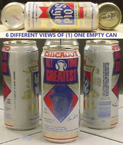 Old Style Beer 16 oz Can Ron Santo Chicago Cubs Heilman La Crosse ...