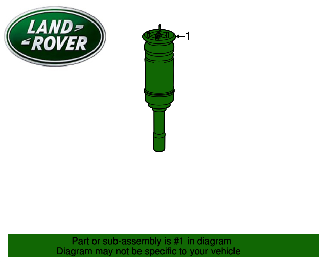 NEW GENUINE LAND ROVER RANGE VELAR Left Strut Shock air suspension ...