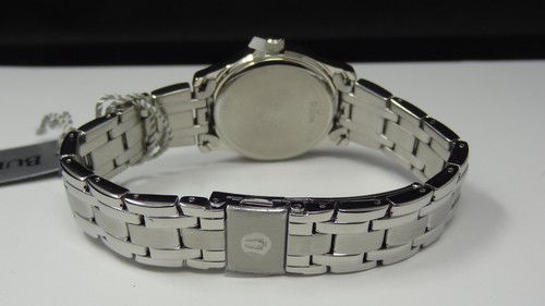 Bulova 96L005 Silver Tone Stainless Steel Women's Watch | eBay