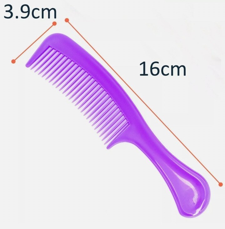 Comb Hair Styling Set Pin Tail Fine Wide Toothed Comb 6 Type Pink ...