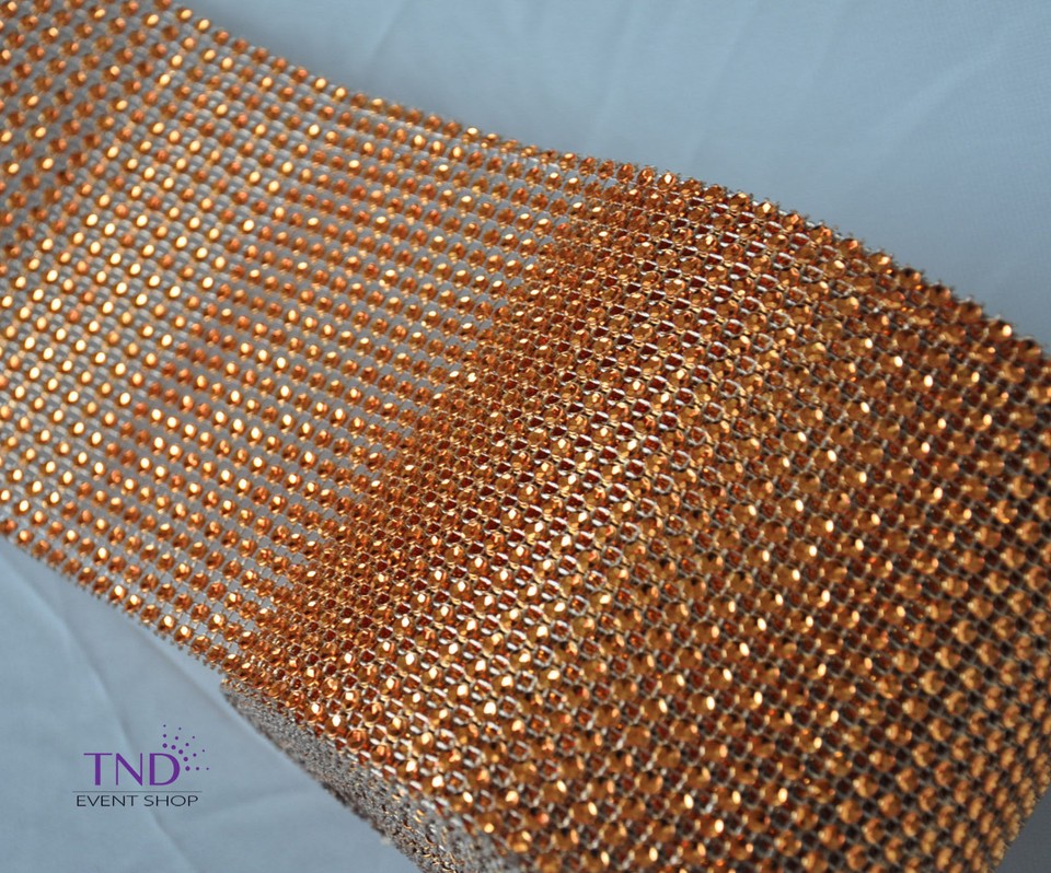 DIAMOND MESH WRAP ROLL CRYSTAL RHINESTONE SPARKLE BLING RIBBON/WEDDING ...