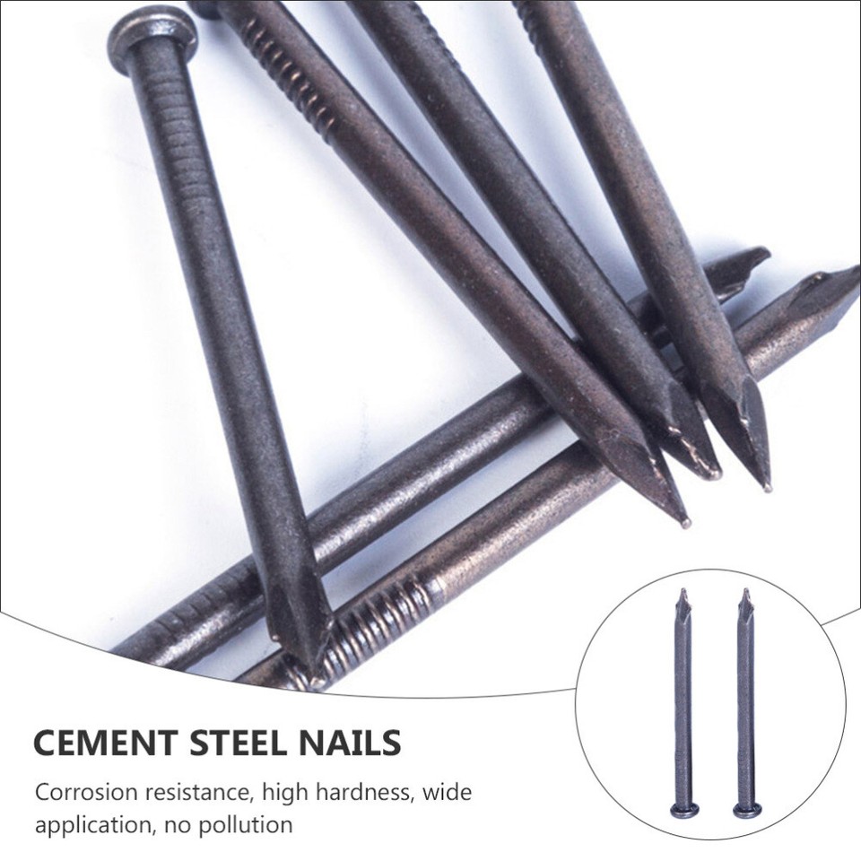 50 Pcs Cement Nail for Concrete Wall Masonry Man Point Tip | eBay