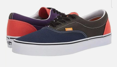 Vans Era Mix & Match Colorblock Canvas Skate Shoe Blue Red Purple Sz 9 ...