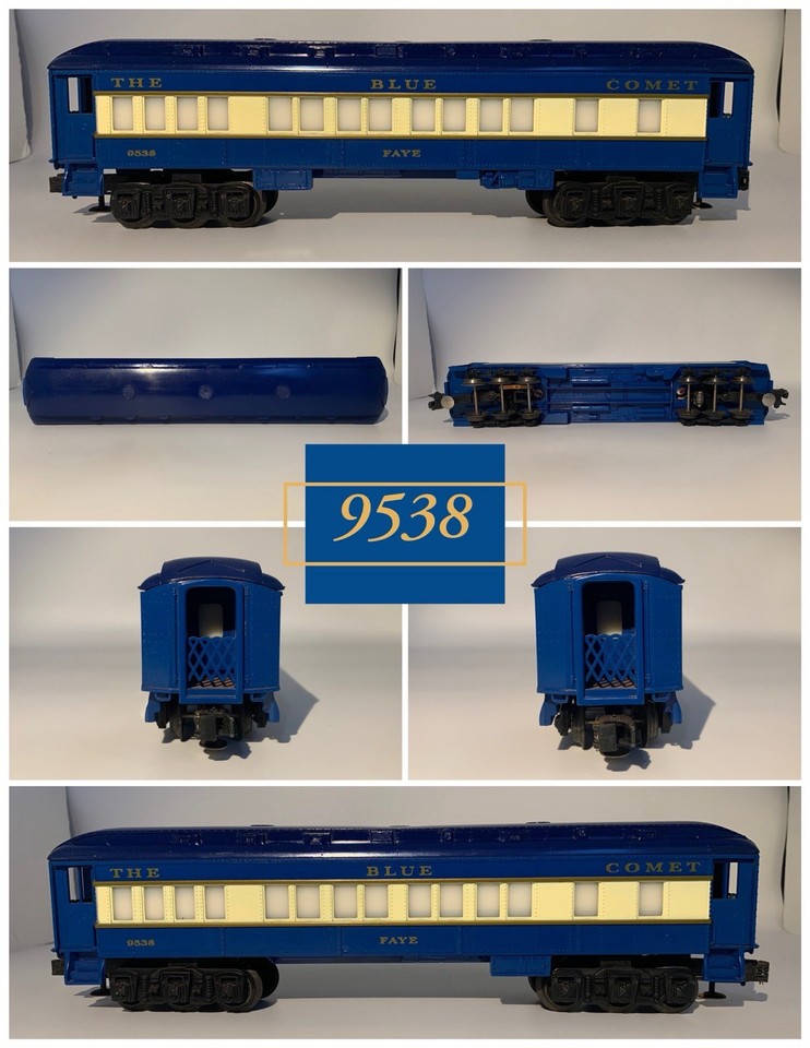 Lionel MPC Era Blue Comet Passenger Car’s With Boxes (9536 9538 9537 ...
