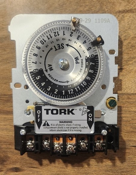 Tork 1109AM-IAP 24Hr Universal Replacement Timer Mechanism Only 120/208 ...