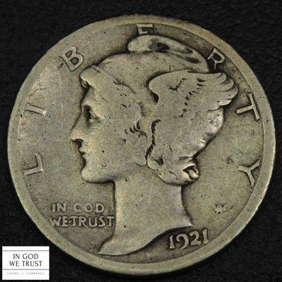 1921 D Mercury Silver Dime 10C | eBay