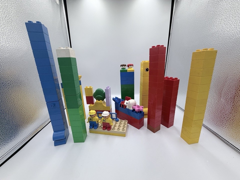 Lego Duplo Large Lot of 110 Pieces Variety of Colors, Shapes, & Figures ...