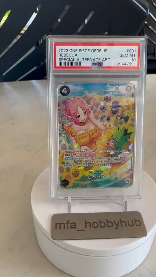 PSA10 One Piece OP06 Japanese Wing Of The Captain OP05-091 [SP] Rebecca ...