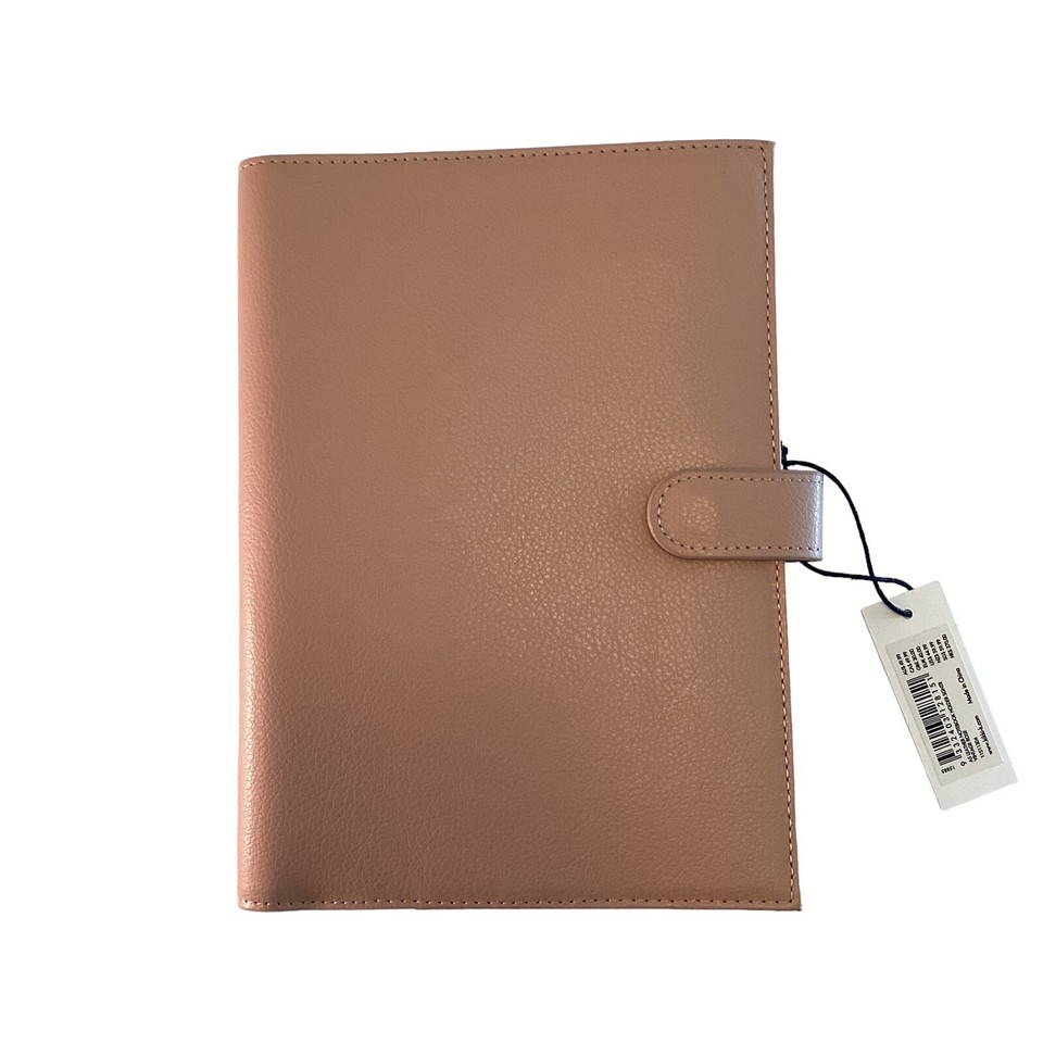 Kikki.K A5 Leather Notebook Holder With Pocket Signature VINTAGE ROSE ...