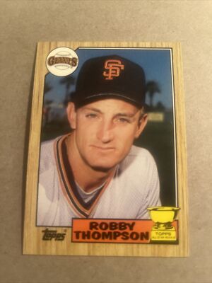 1987 Topps Robby Thompson RC Rookie #658 San Francisco Giants | eBay