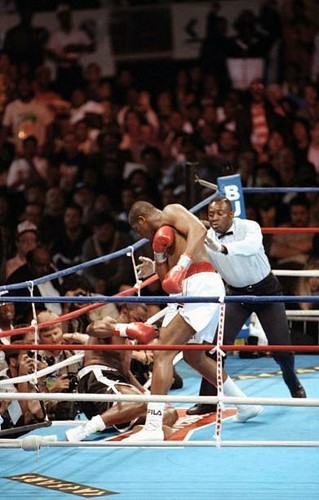 Riddick Bowe Knocks Down Jesse Ferguson 2 Old Boxing Photo | eBay
