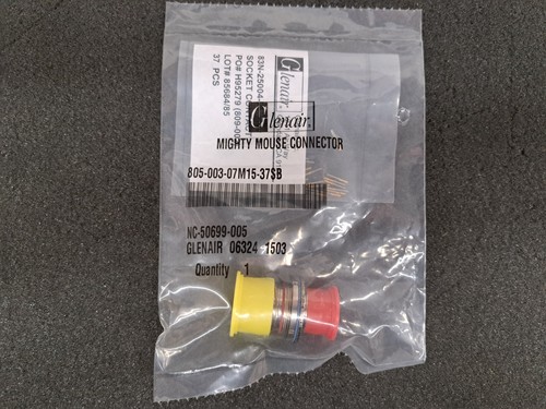 New, Glenair, 805-003-07M15-37SB, Circular MIL Spec Connector 11+ start ...