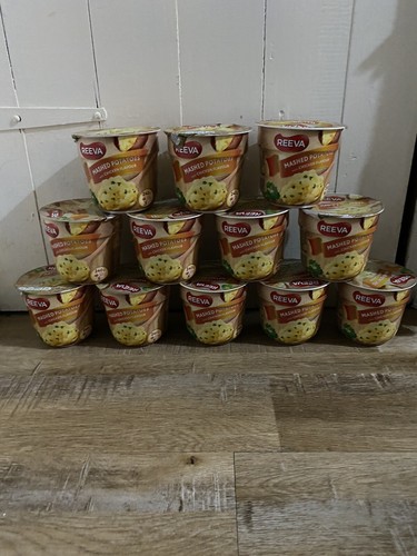 12 X 40g Reeva Instant Mashed Potato Pots WITH CHICKEN FLAVOUR FREE ...
