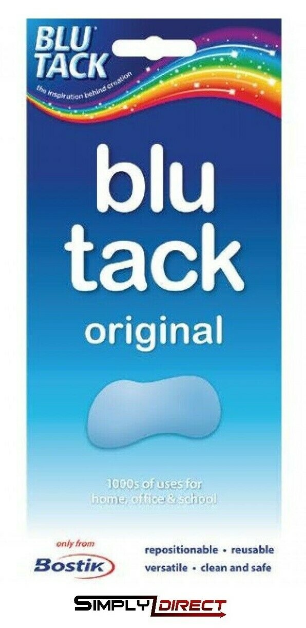 BOSTIK TAK STICKY ADHESIVE BLUE TACK BLU TAC BLUTACK BLUETAC | eBay UK