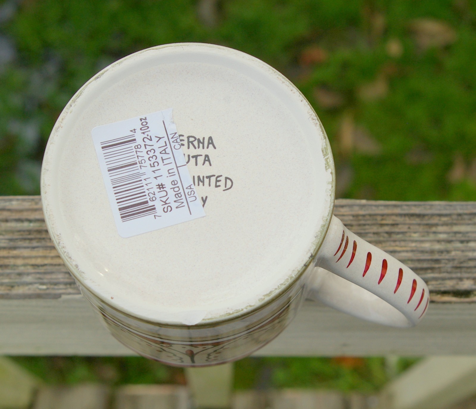 Starbucks Sberna Deruta Hand Painted Italy Coffee Mug Gold Detailing ...