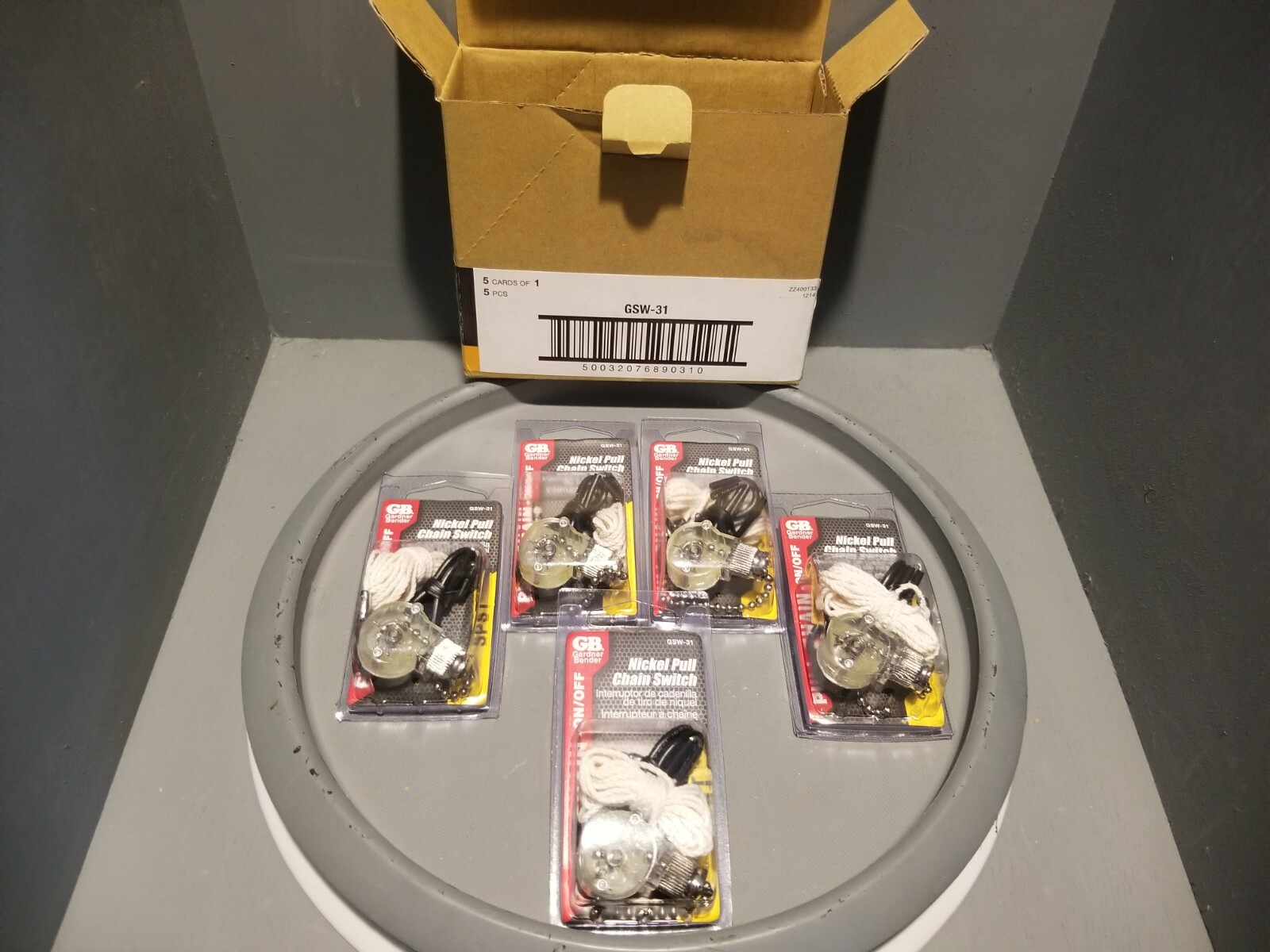 Box of 5 Gardner Bender Nickle Pull Chain Switch, GSW-31 | eBay