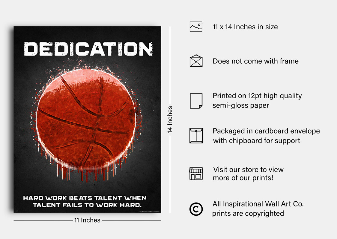 Dedication Motivational Poster
