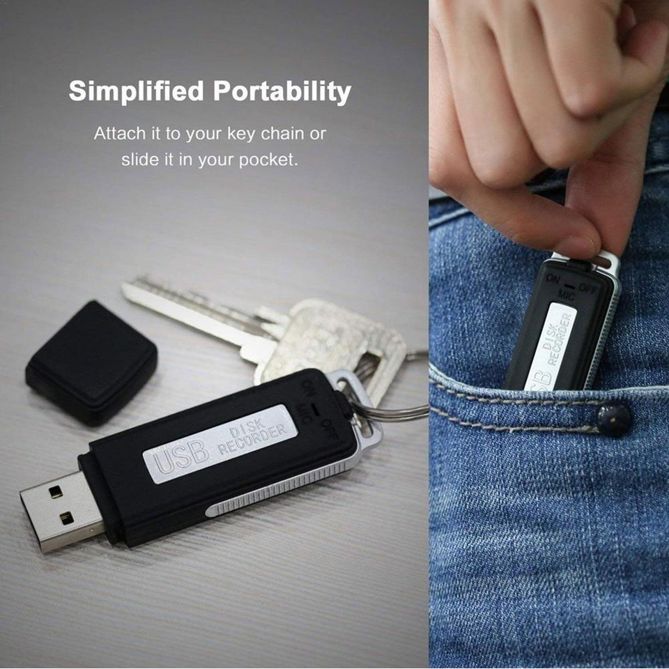 Mini Voice Activated Recorder Spy Listening Device Audio Microphone MP3 ...